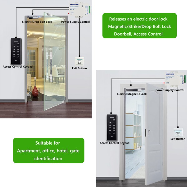 Door Access Control System, 125KHz Proximity RFID Card Access Control ...