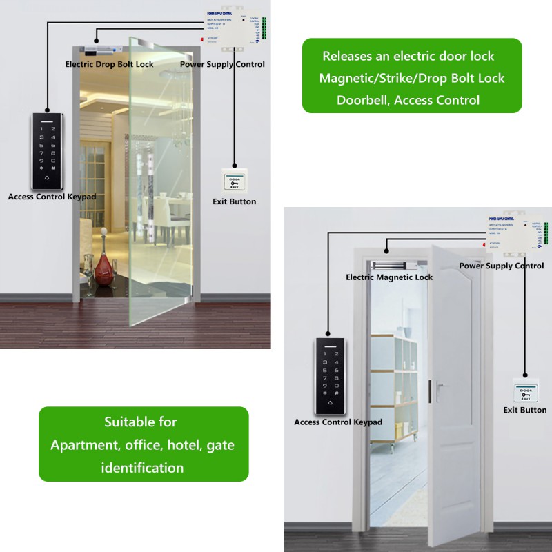 Door Access Control System, 125KHz Proximity RFID Card Access Control ...